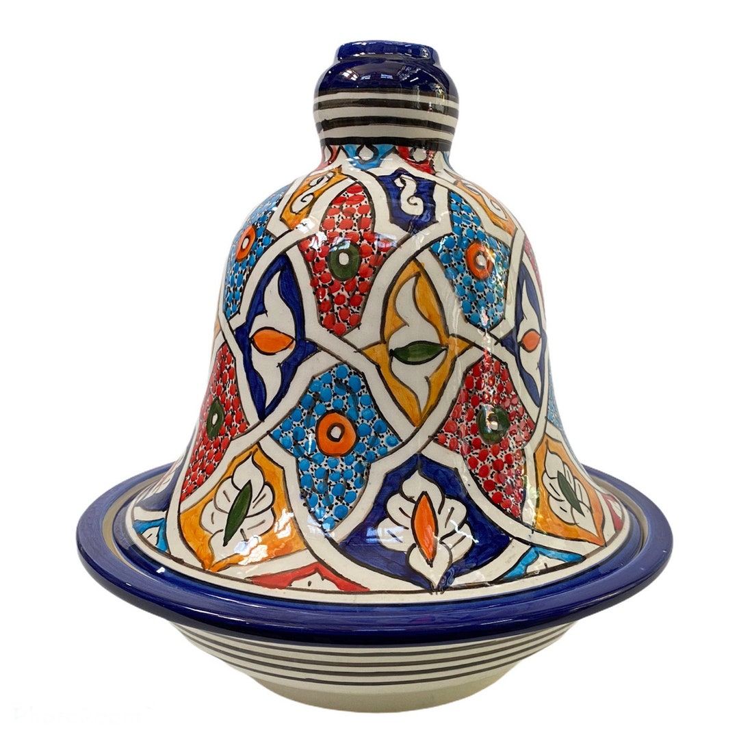 Handmade and Hand Painted Fes Ceramic Tagine Dish / Moroccan Tagine ...