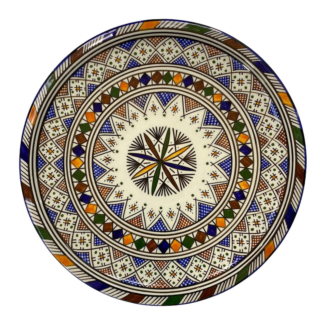 Set of 6 Handmade Moroccan Ceramic Plates. Set of 6 Moroccan Ceramic ...