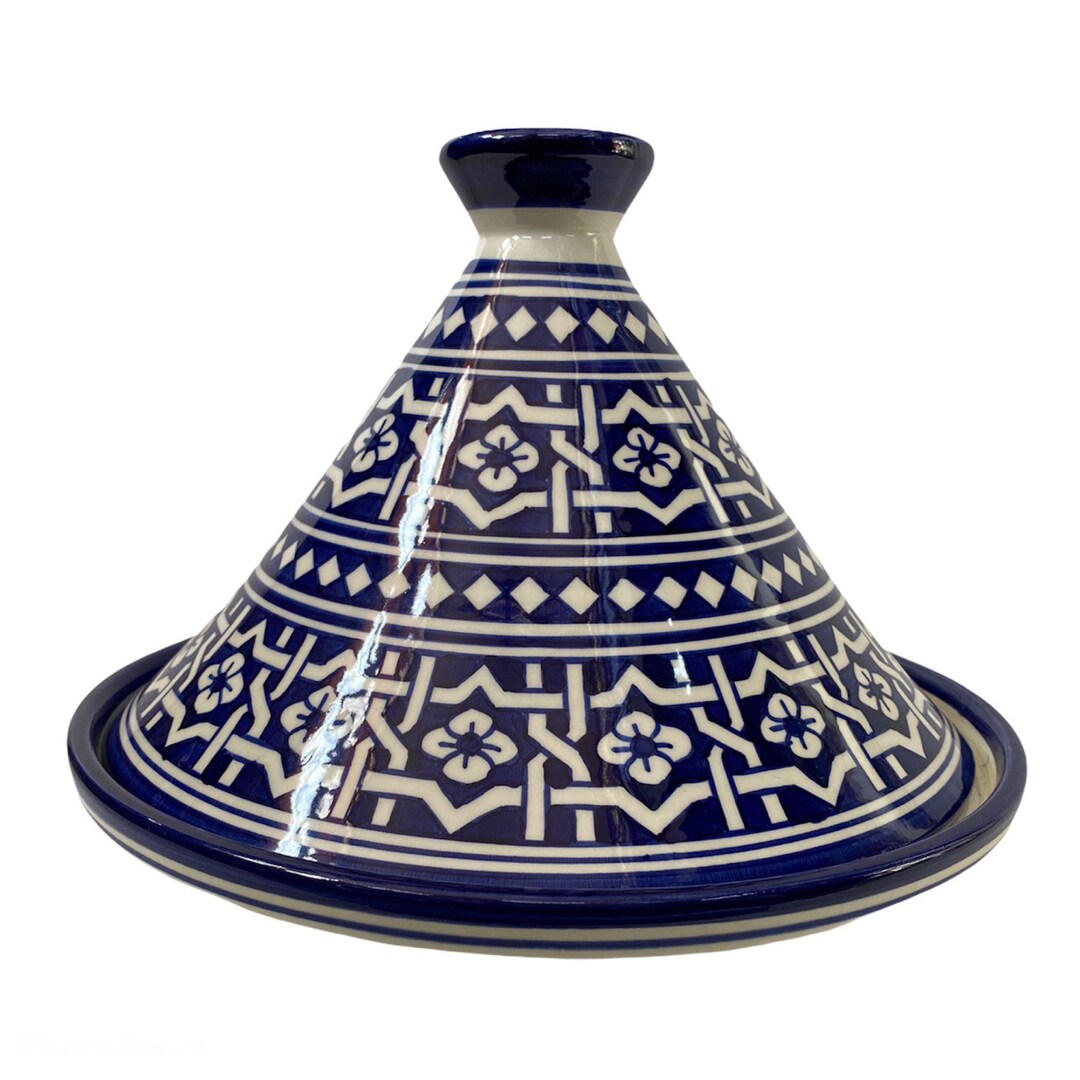 Handmade and Hand Painted Fes Ceramic Tagine Dish / Moroccan Tagine ...