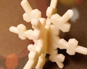 3d Printed Snowflake Ornament - Etsy