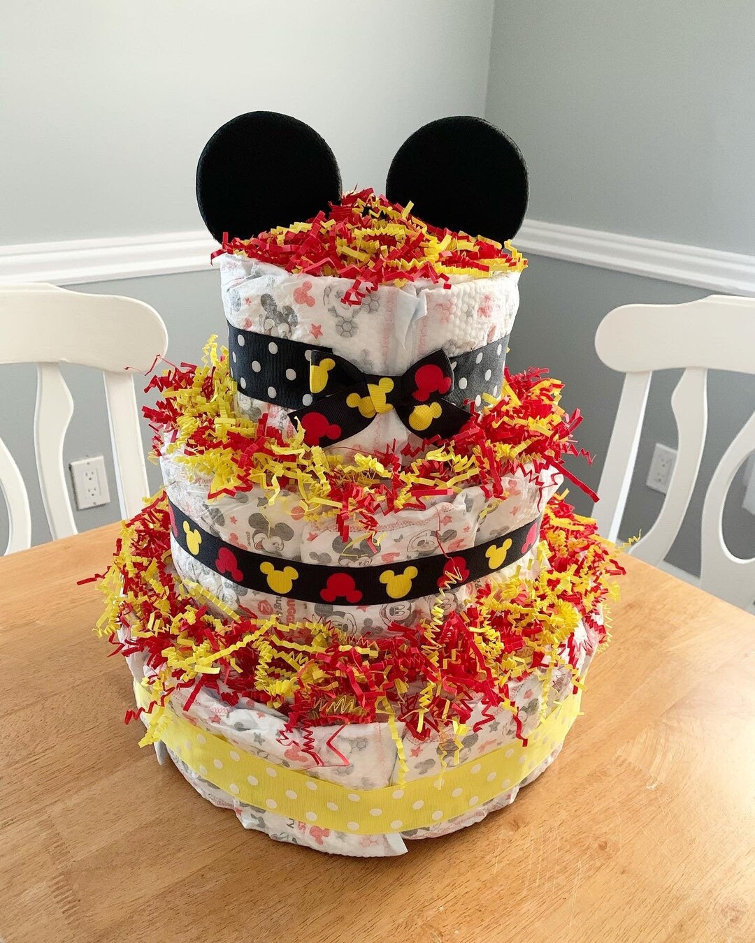 Mickey Mouse Diaper Cake - Etsy