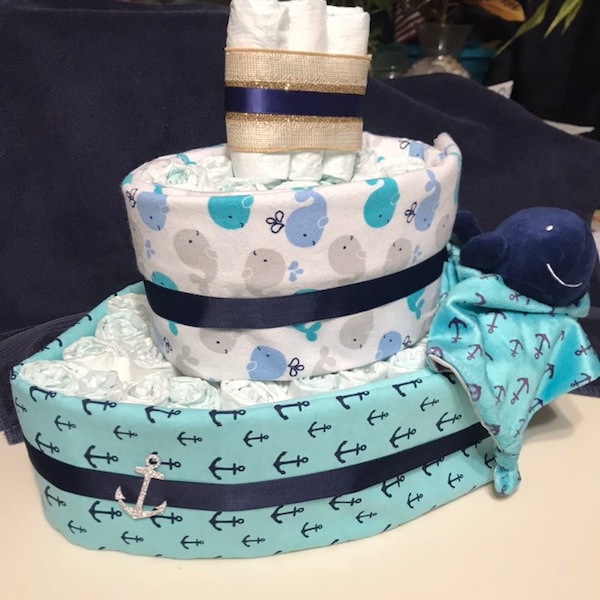 Boat Diaper Cake - Etsy