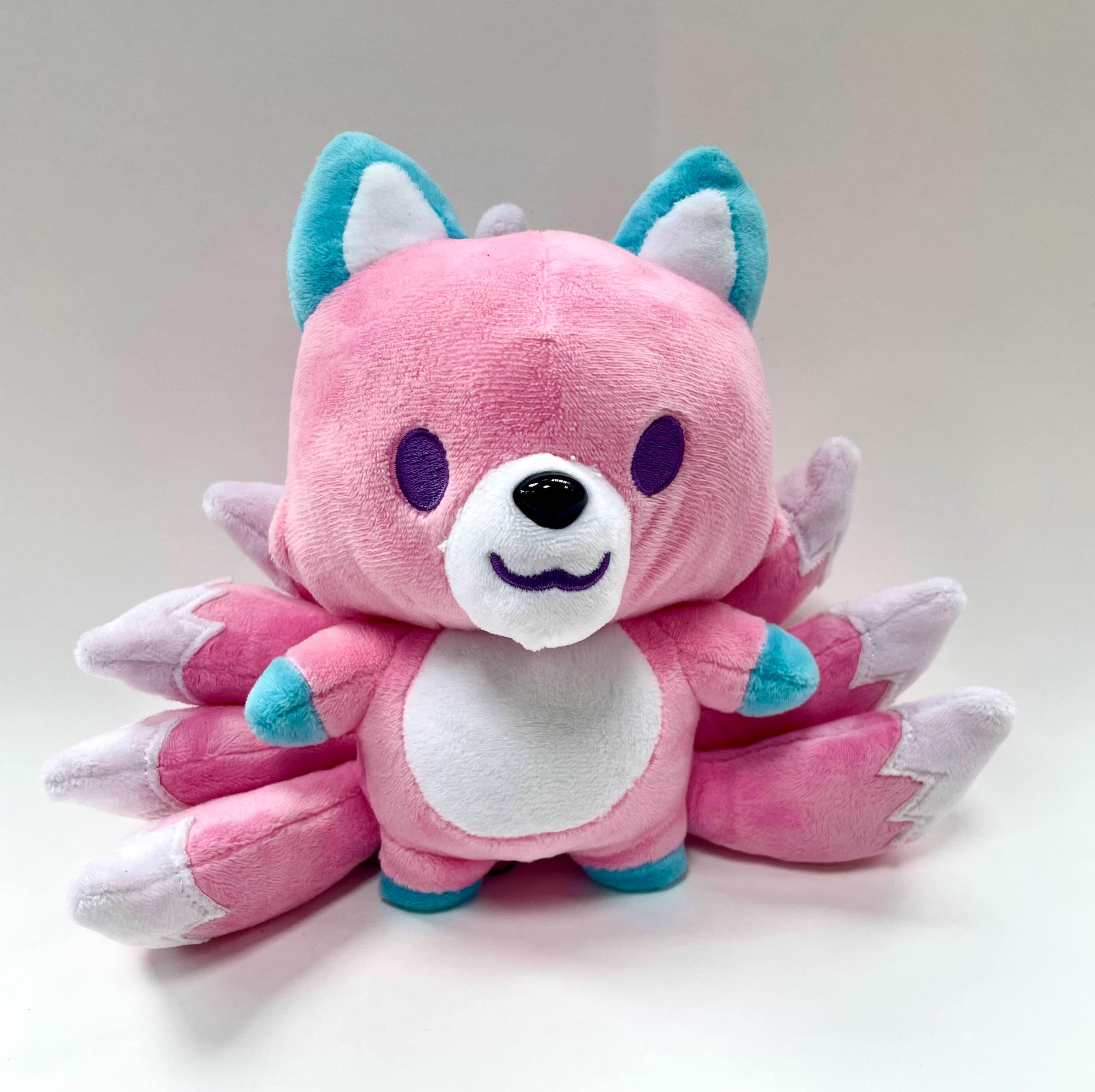 Ninetails kawaii Kitsune Nine Tailed Fox Plush Etsy UK