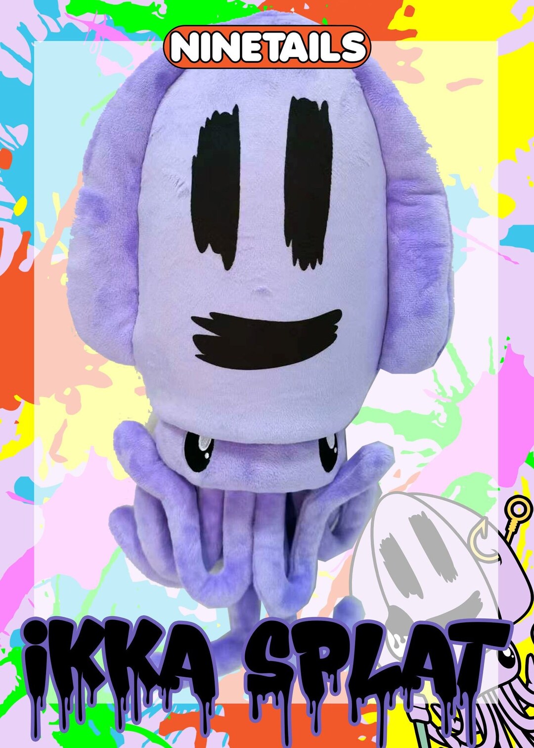 Ninetails - "ikka Splat" Giant Squid Plush - Etsy
