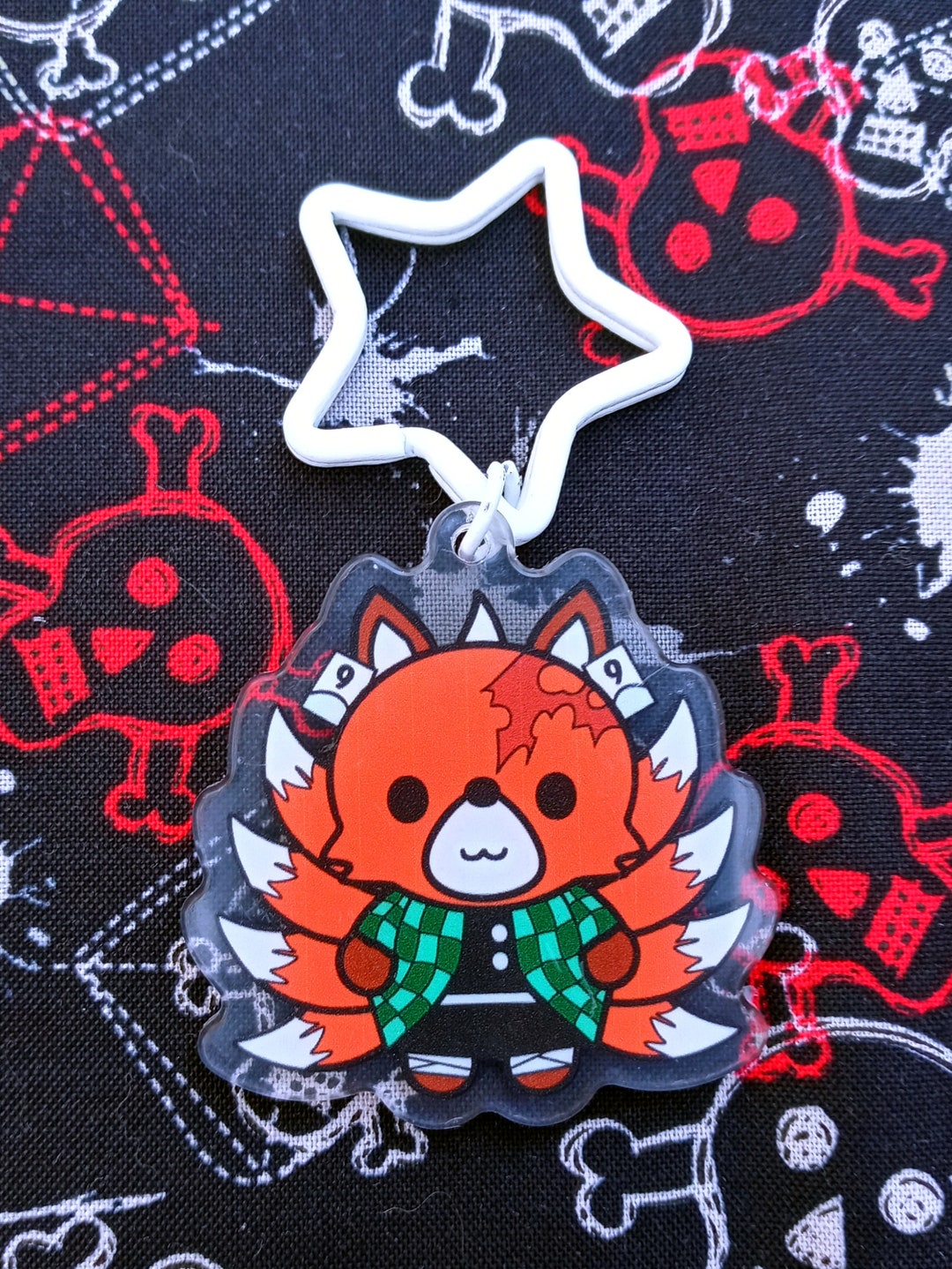Slayer of Demons Kitsune Keychain Bag Charm | Japanese Mythology ...