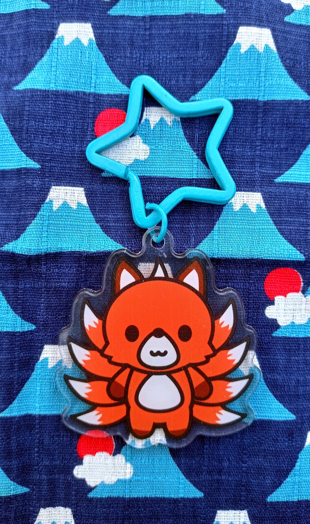 Ninetails - "kitsune" Nine Tailed Fox Bag Charm | Japanese Mythology ...
