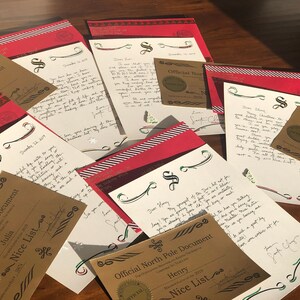 Santa Writes Back: Handwritten Response Letter From Santa Santa Letter ...