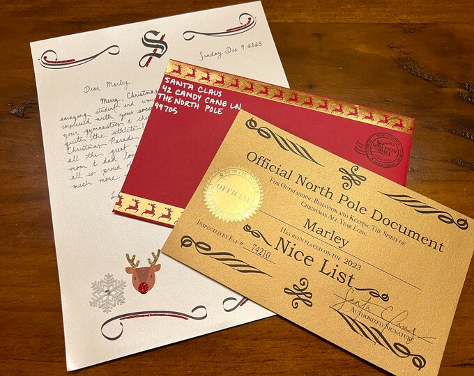 Santa Writes Back: Handwritten Response Letter From Santa | Santa ...