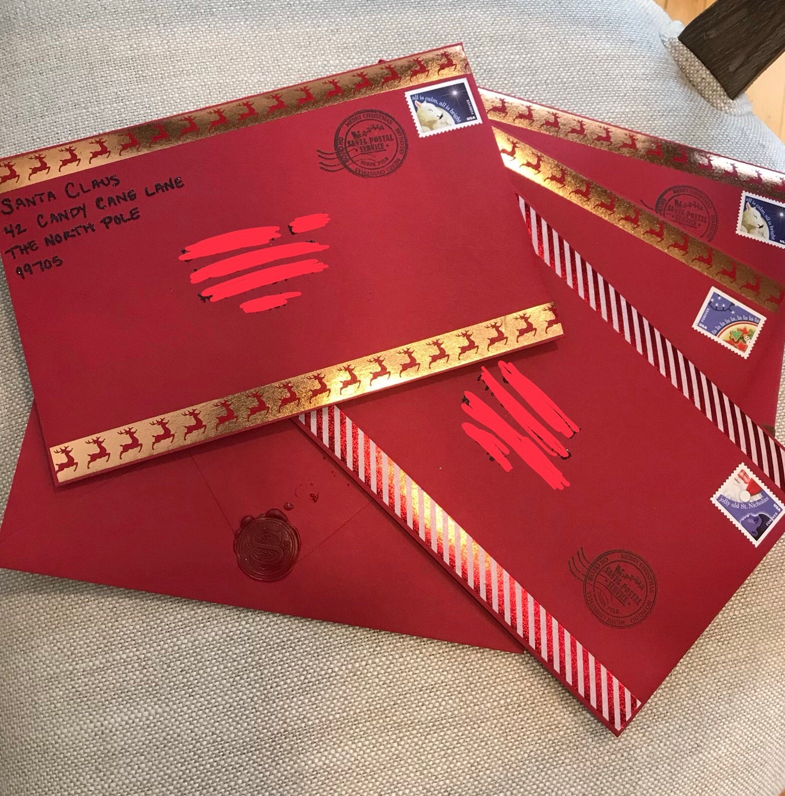 Santa Writes Back: Handwritten Response Letter From Santa - Etsy