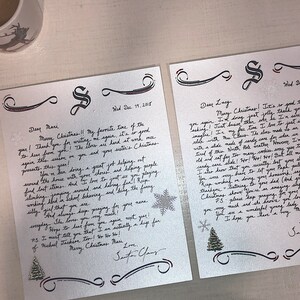 Santa Writes Back: Handwritten Response Letter From Santa - Etsy