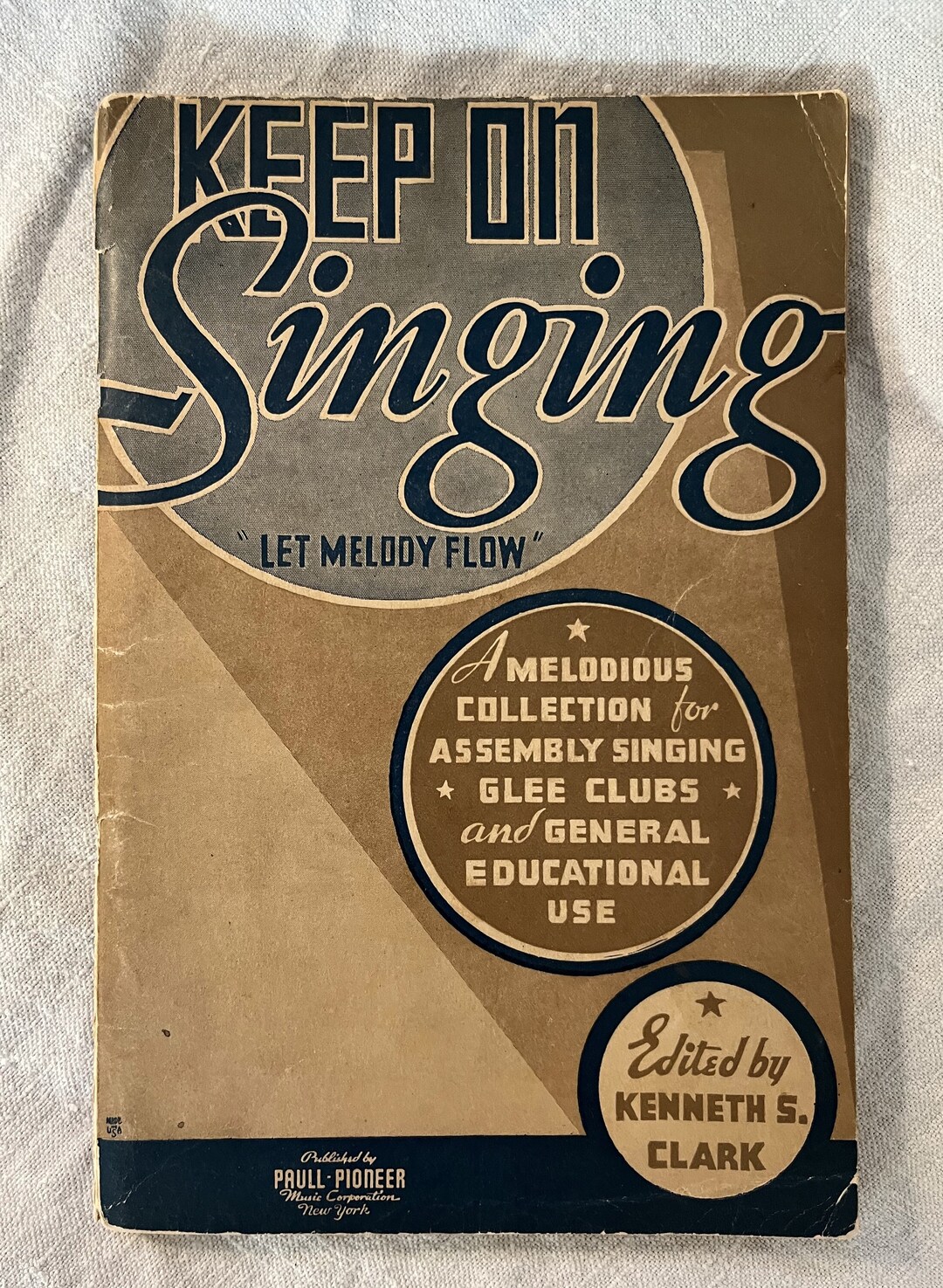 Keep on Singing Let Melody Flow Edited Kenneth S Clark 1933 - Etsy