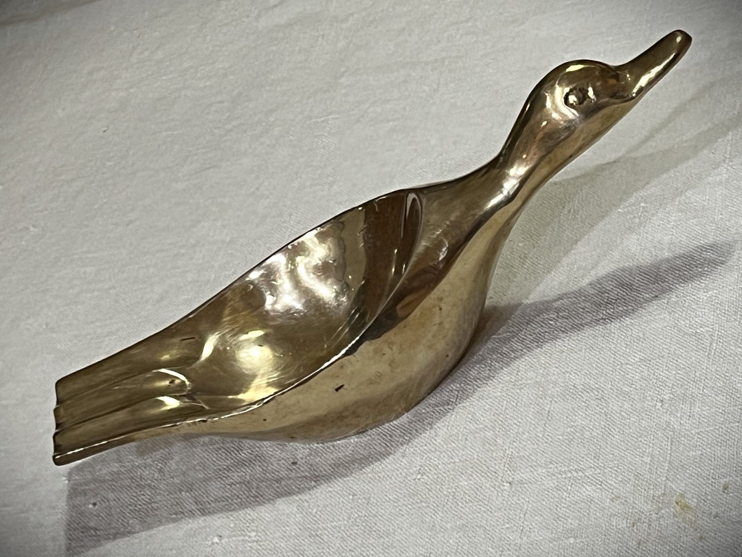 Mid-century Flying Duck Shaped Brass Ashtray. - Etsy
