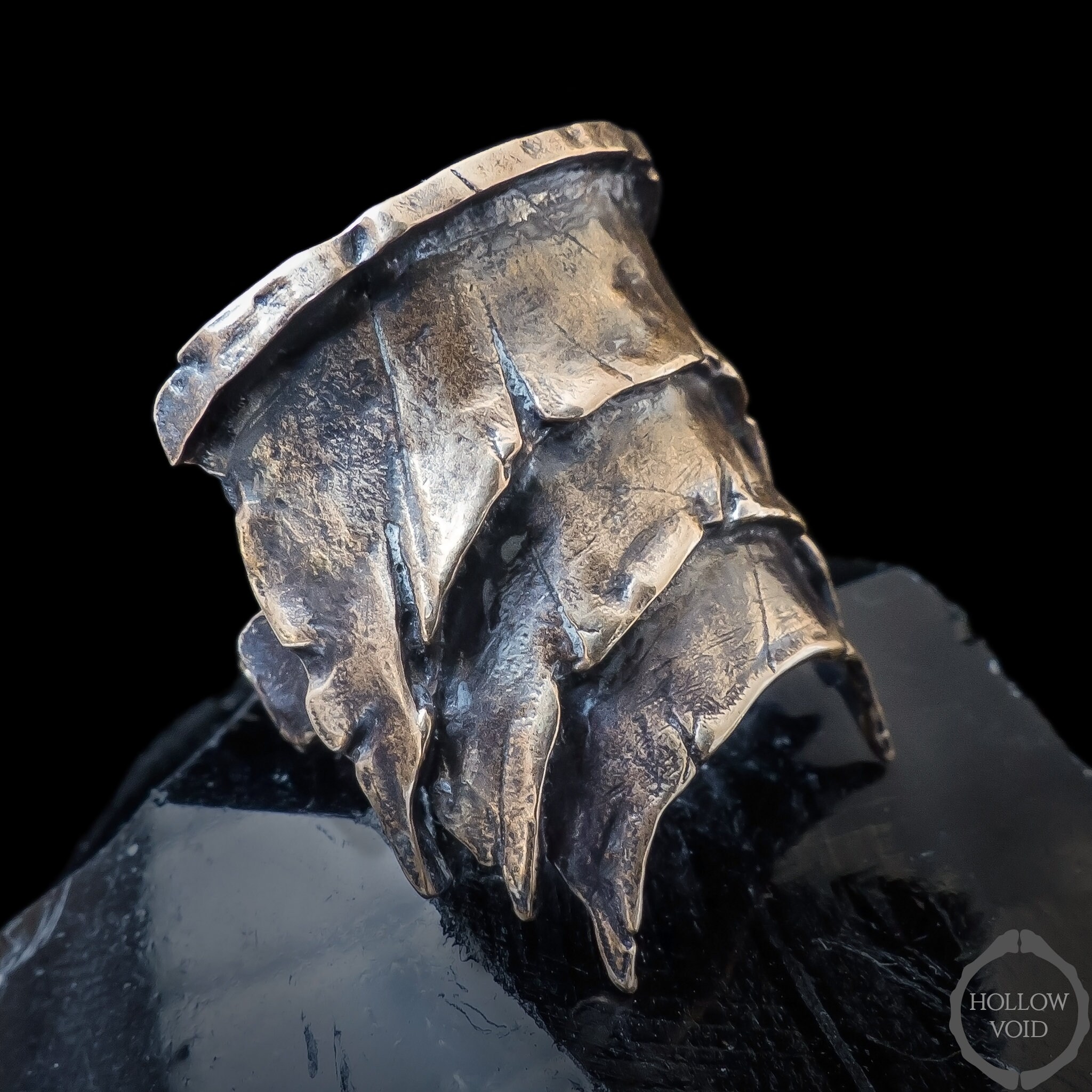 Dark Bronze Orc Armor Ring Size UK-Q / US-8.25 - Etsy