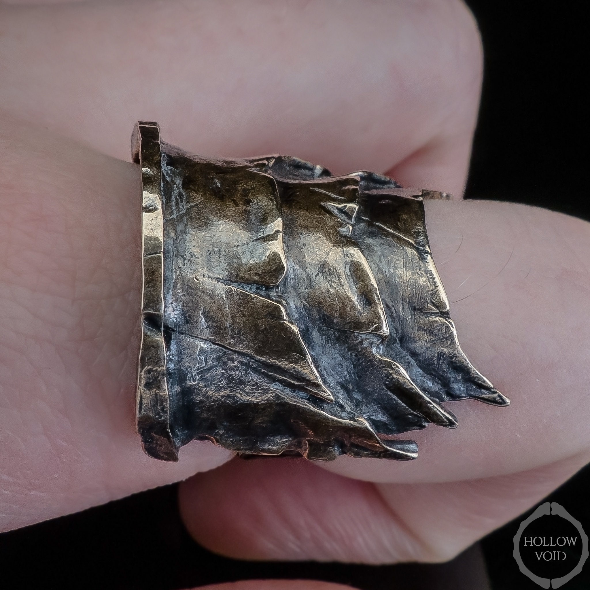 Dark Bronze Orc Armor Ring Size UK-Q / US-8.25 - Etsy