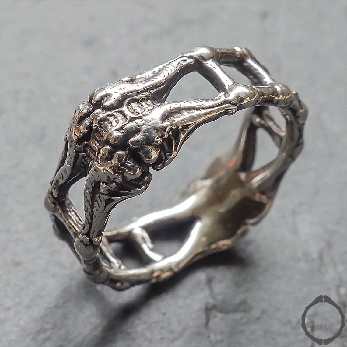 Silver Alien Bone Ring Giger Inspired Xenomorph Design Size - Etsy