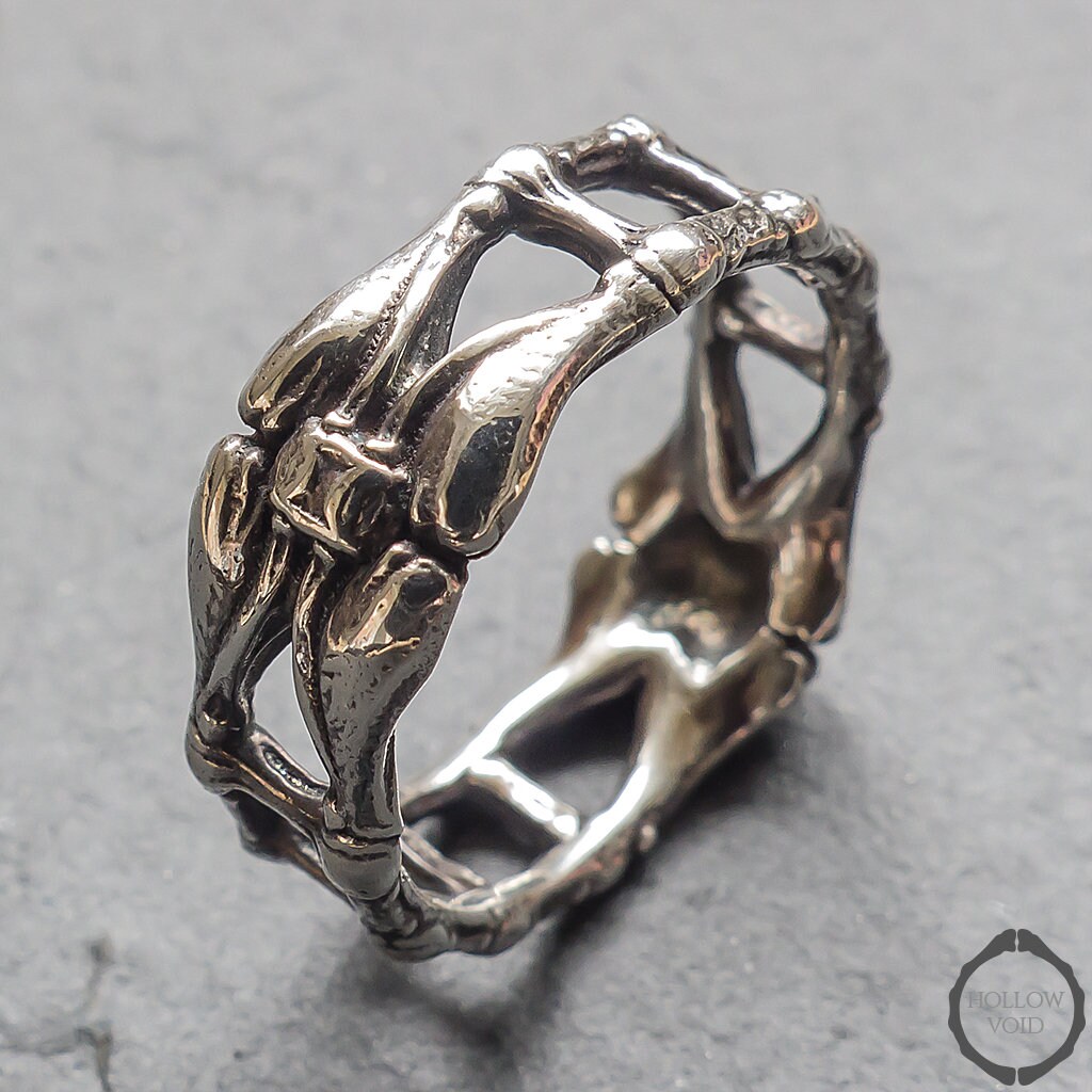 Silver Alien Bone Ring Giger Inspired Xenomorph Design Size - Etsy