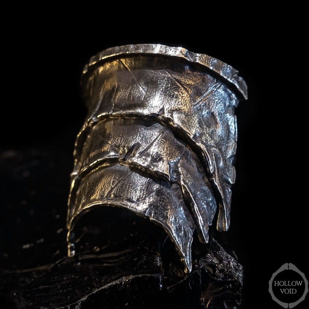 Silver Orc Armour Ring Dark Fantasy Jewellery - Etsy