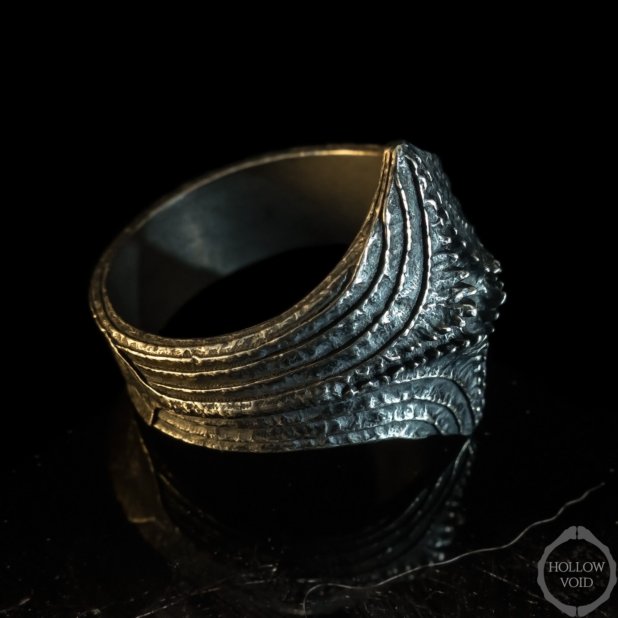 Silver Ancient Lords Ring Dark Fantasy Relic Series - Etsy