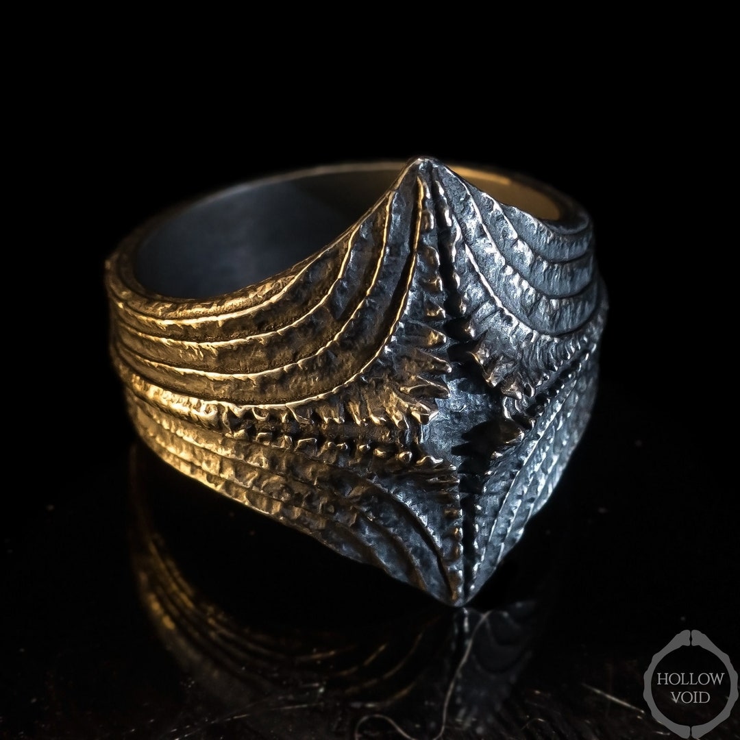 Silver Ancient Lords Ring Dark Fantasy Relic Series - Etsy