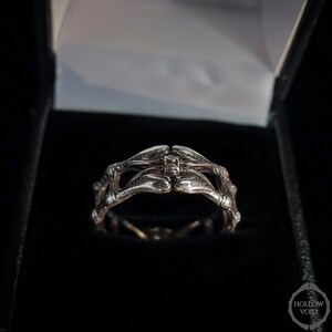 Silver Alien Bone Ring Giger Inspired Xenomorph Design Size - Etsy