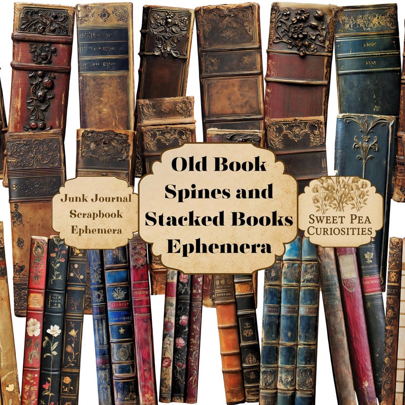 Printable Book Spine Art - Etsy
