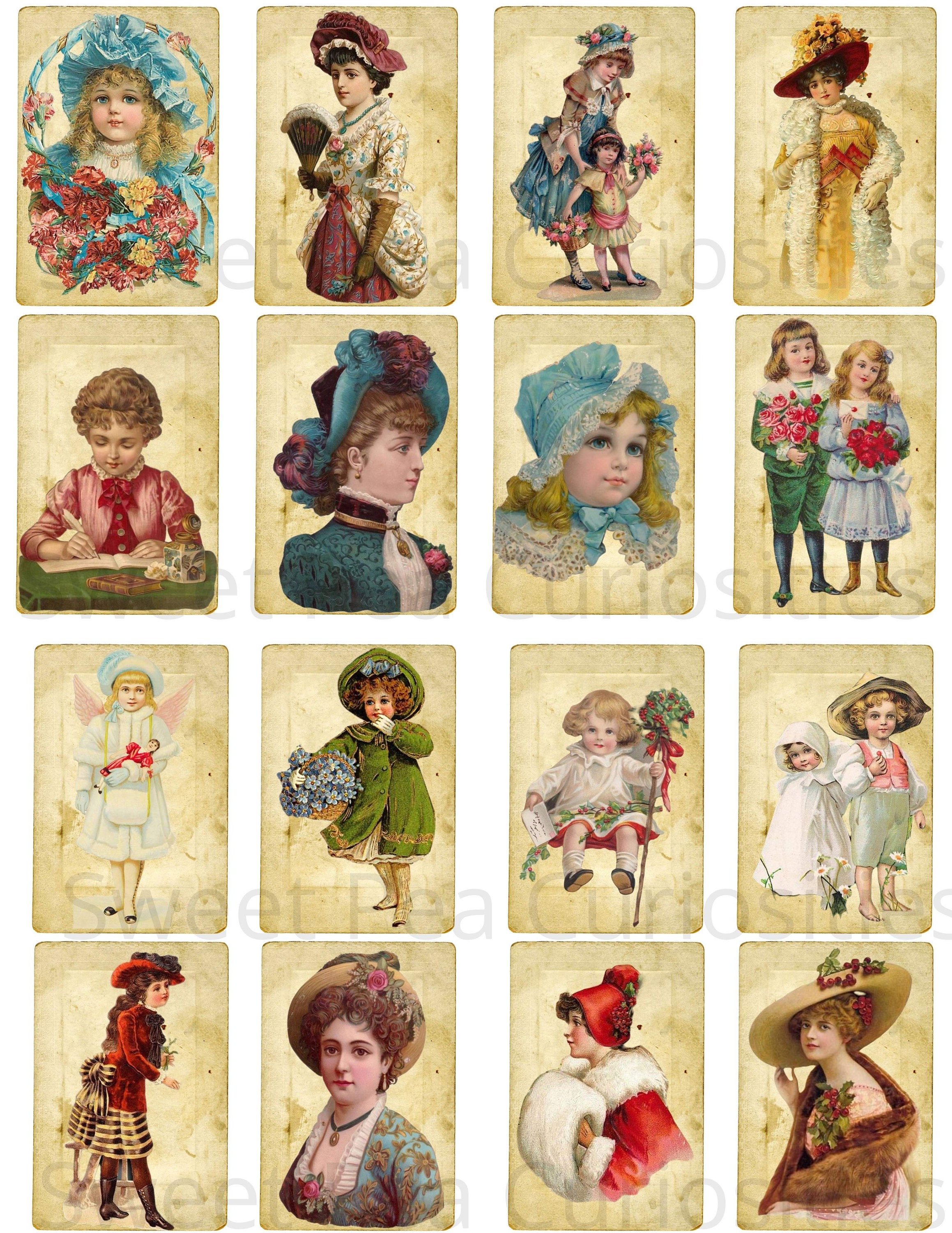 88 Vintage Victorian Cards Christmas Valentines Spring - Etsy