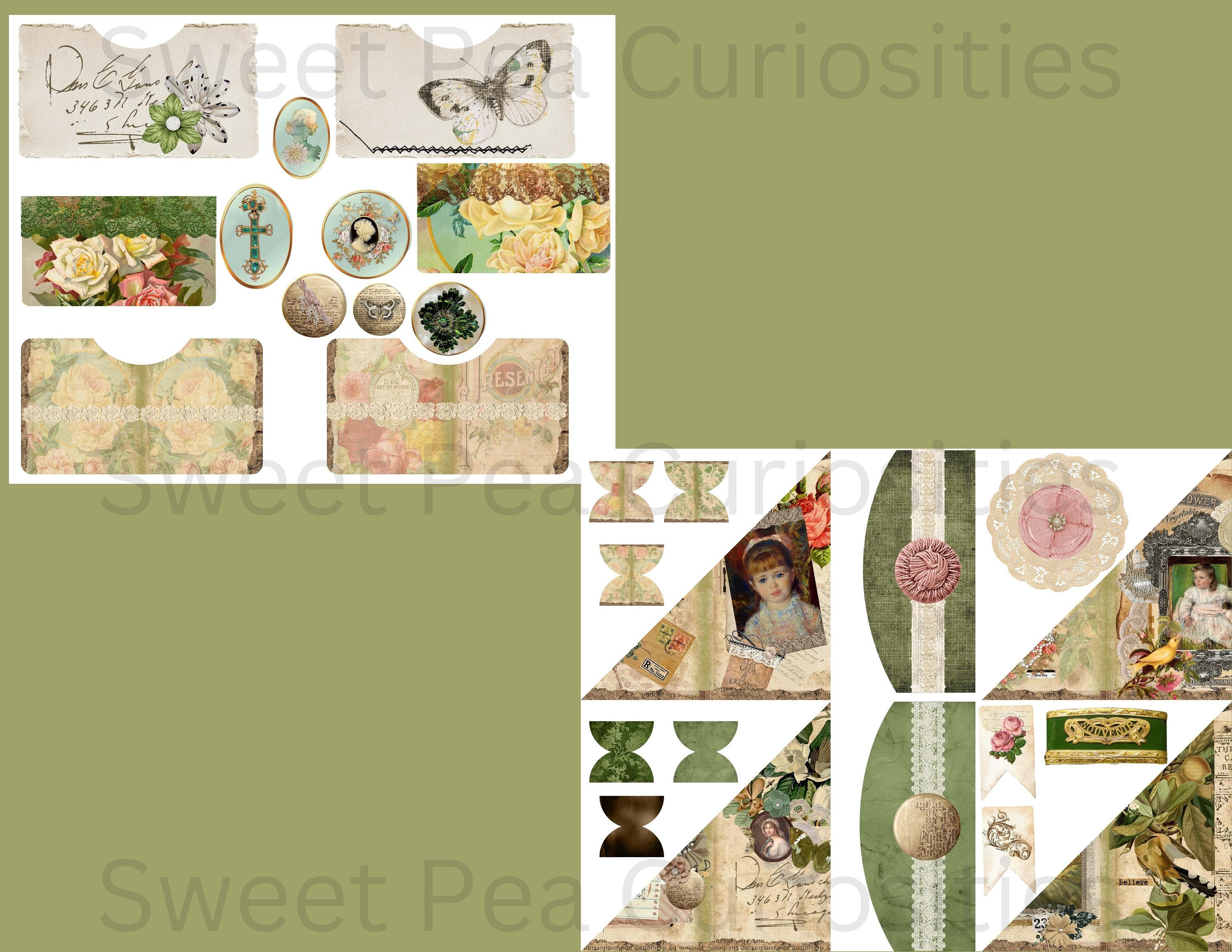 Vintage Junk Journal Kit Printable Download Digital Junk - Etsy