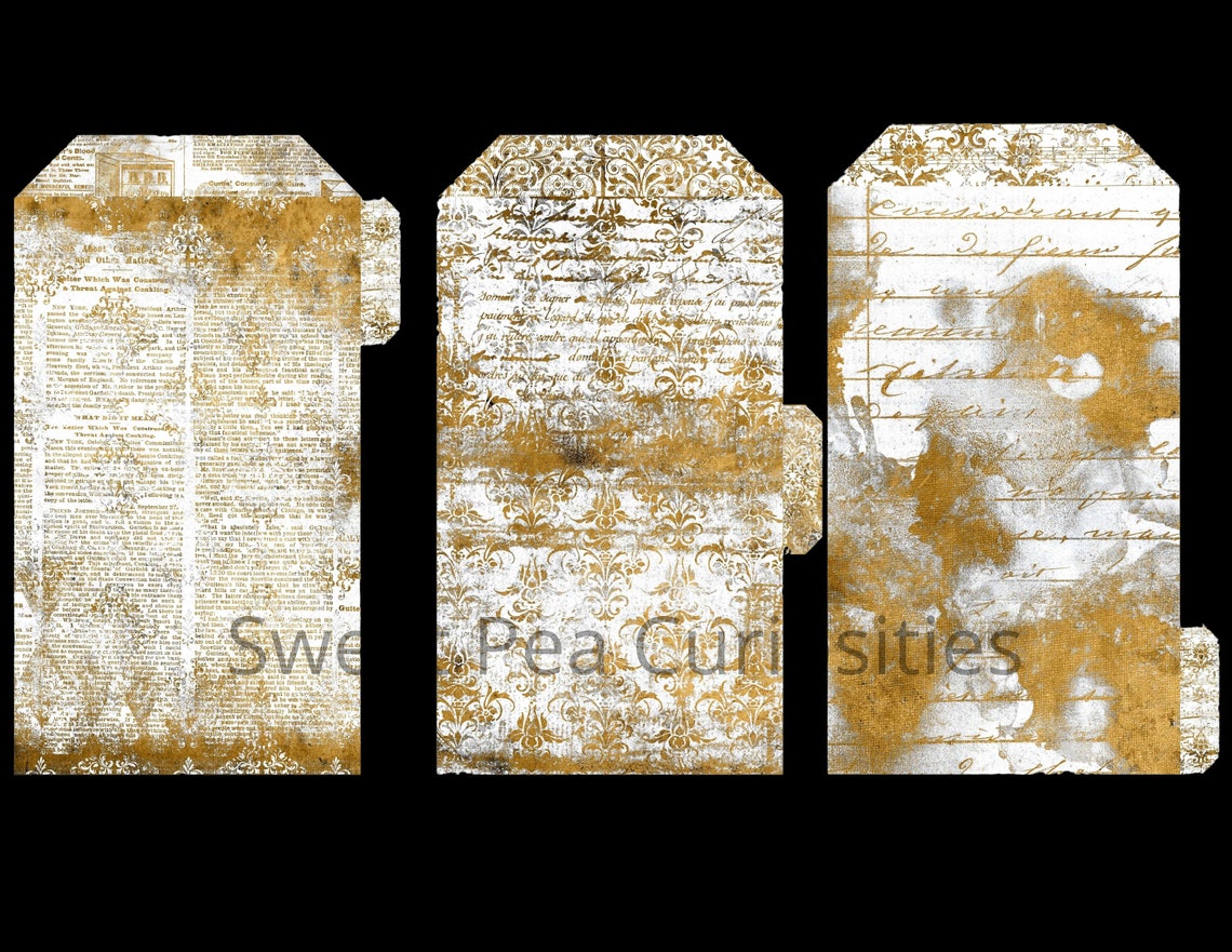 File Folder Tags Digital Download Printable Junk Journal - Etsy