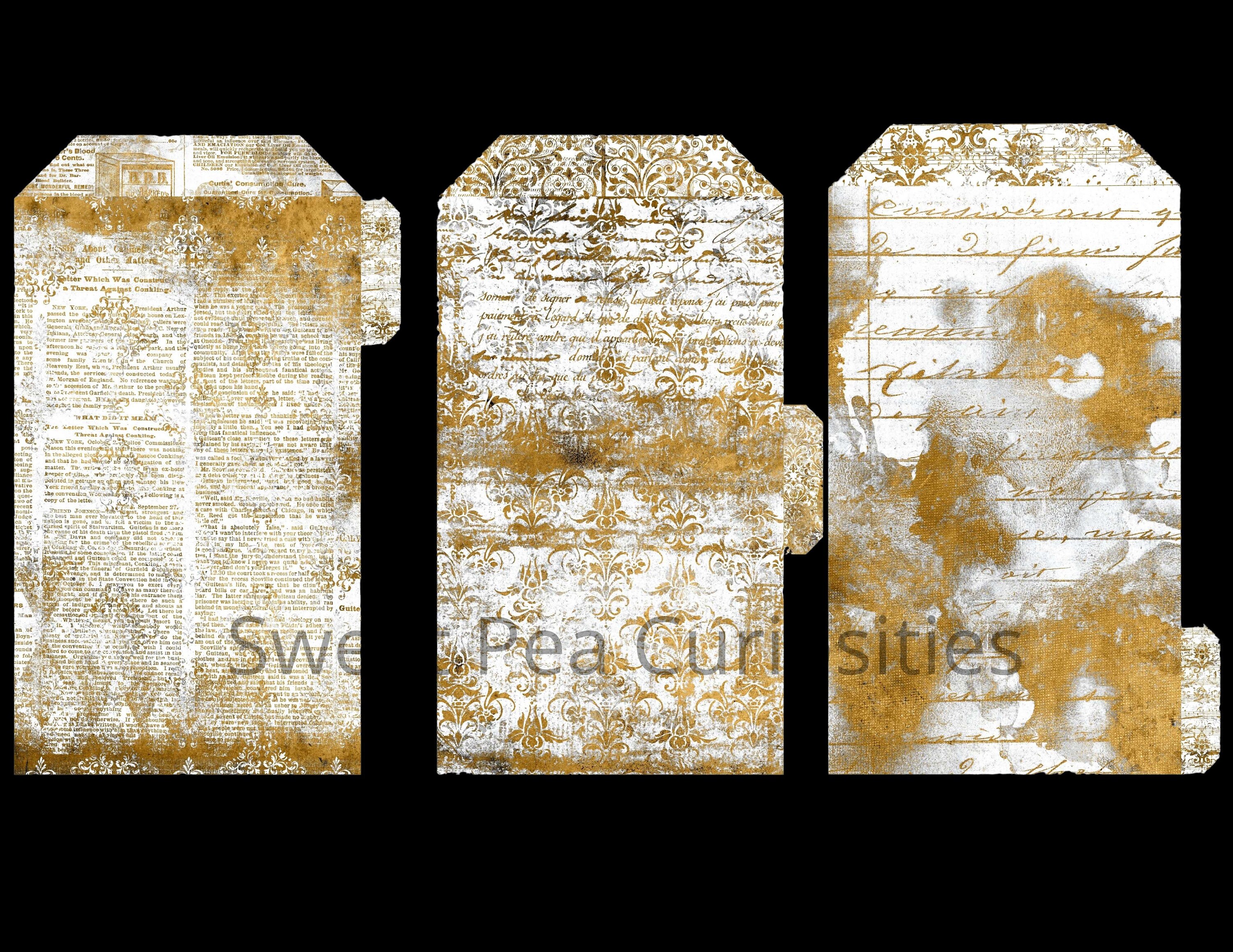 File Folder Tags Digital Download Printable Junk Journal - Etsy