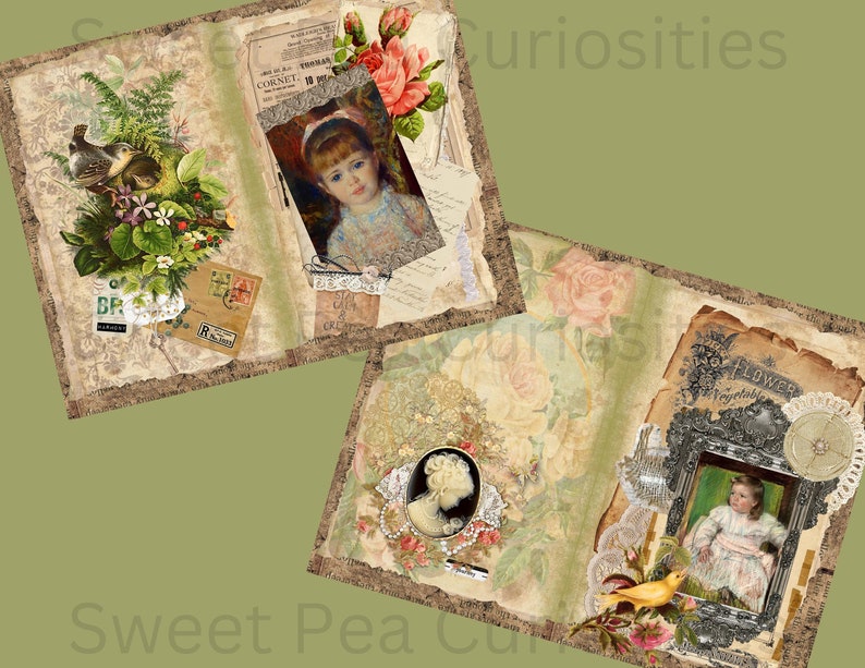 Vintage Junk Journal Kit Printable Download Digital Junk - Etsy