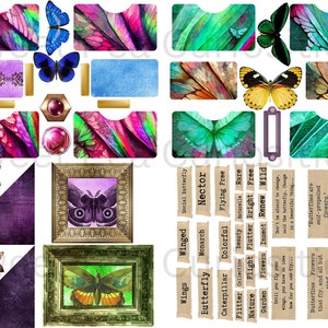 Butterfly, Folders, Junk Journal, Digital, Download, Printable ...