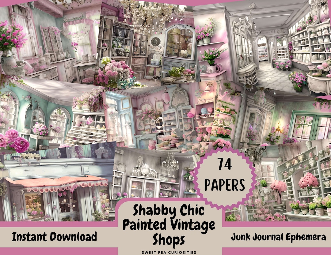 Shabby Chic, Junk Journal, Digital, Download, Printable, Ephemera ...