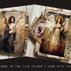 Heavenly Angel ,paper, File Folders, Pockets, Tags, Kit, Digital ...