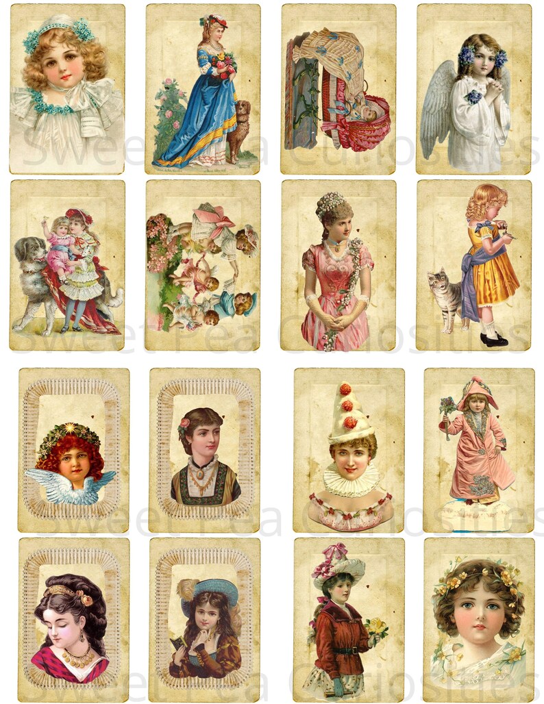 88 Vintage Victorian Cards Christmas Valentines Spring - Etsy