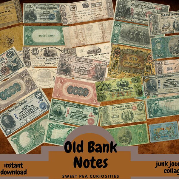 Bank Notes - Etsy