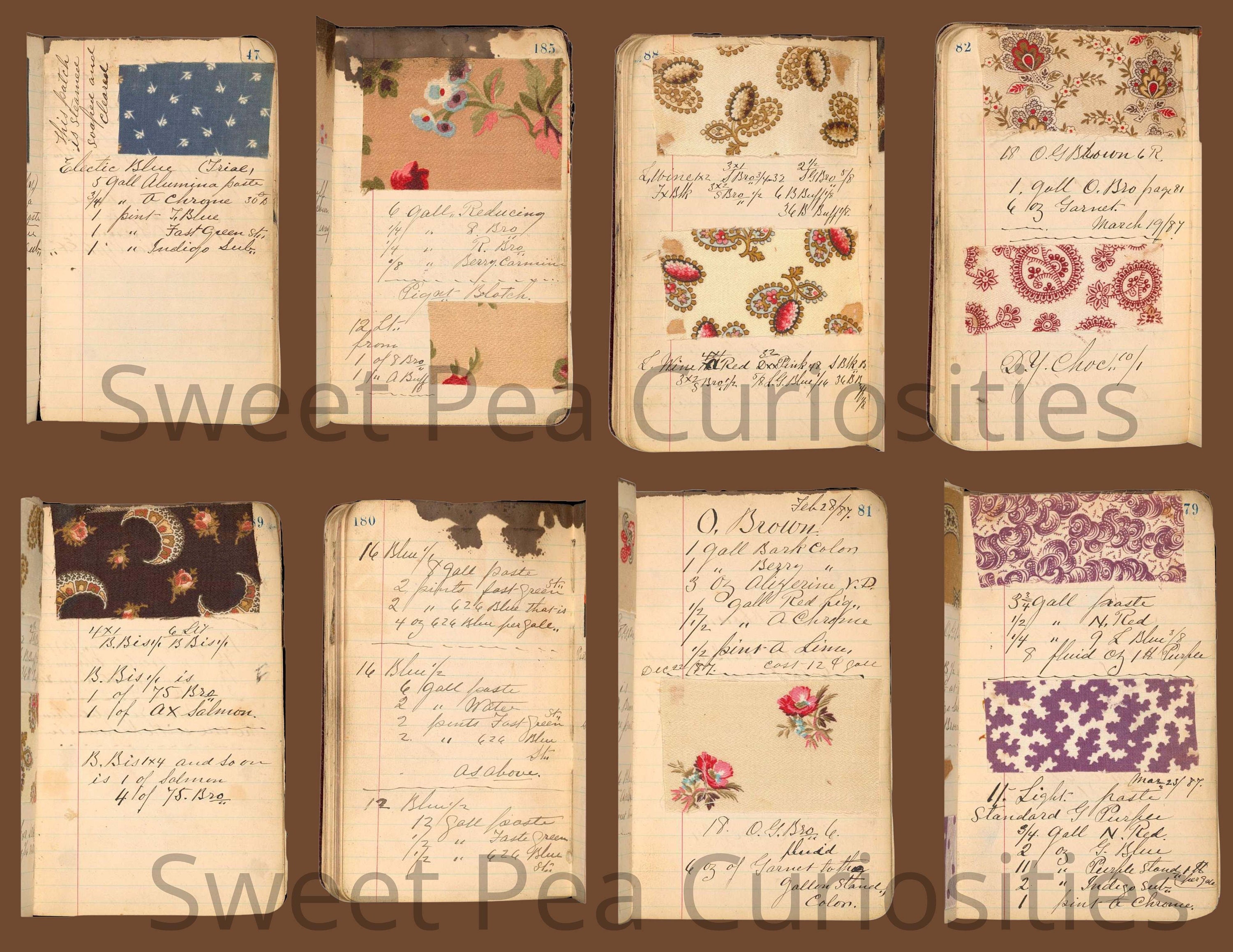 Ephemera, Vintage, Book, Textile, Digital, Download, Printable, Junk ...