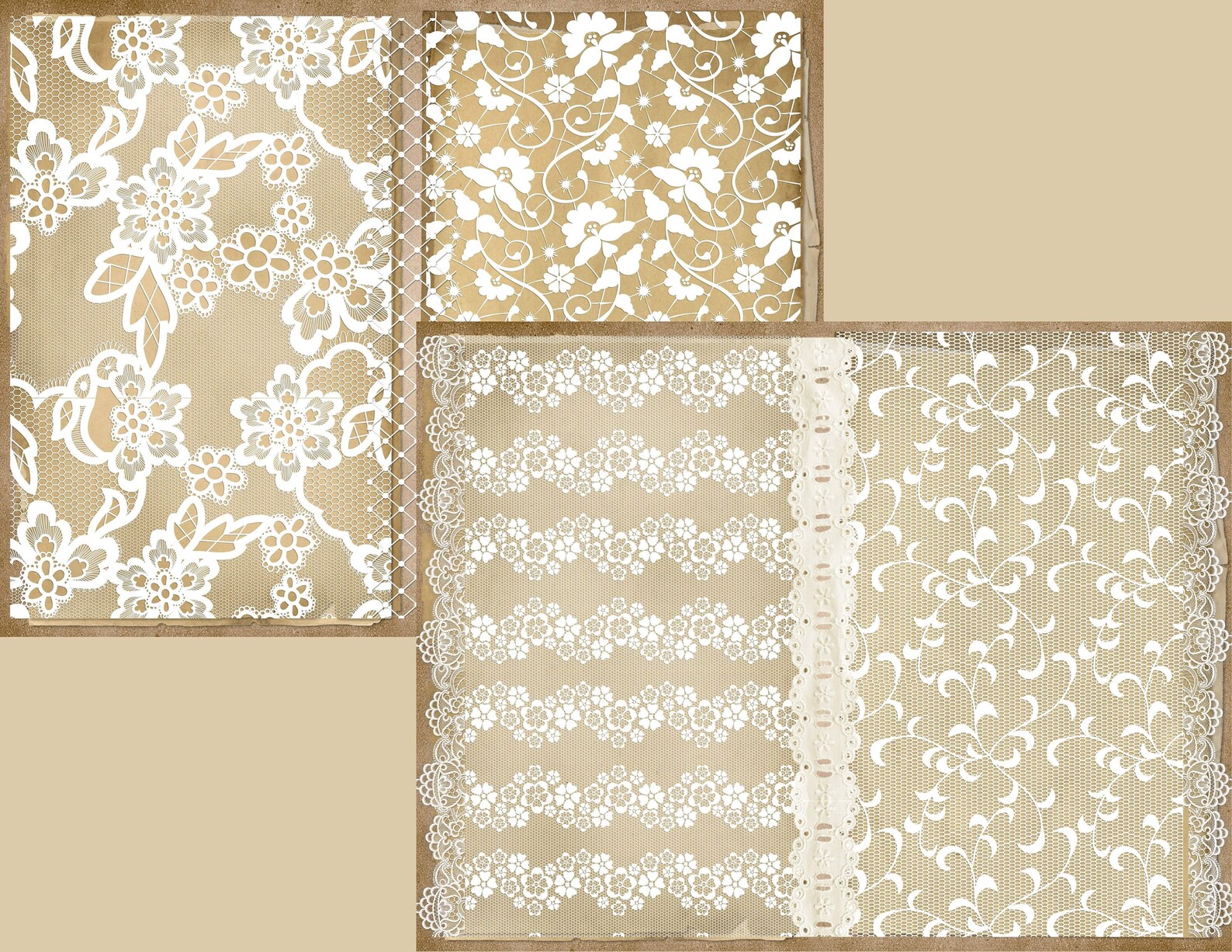 Antique Lace Printable Digital Download Junk Journal | Etsy