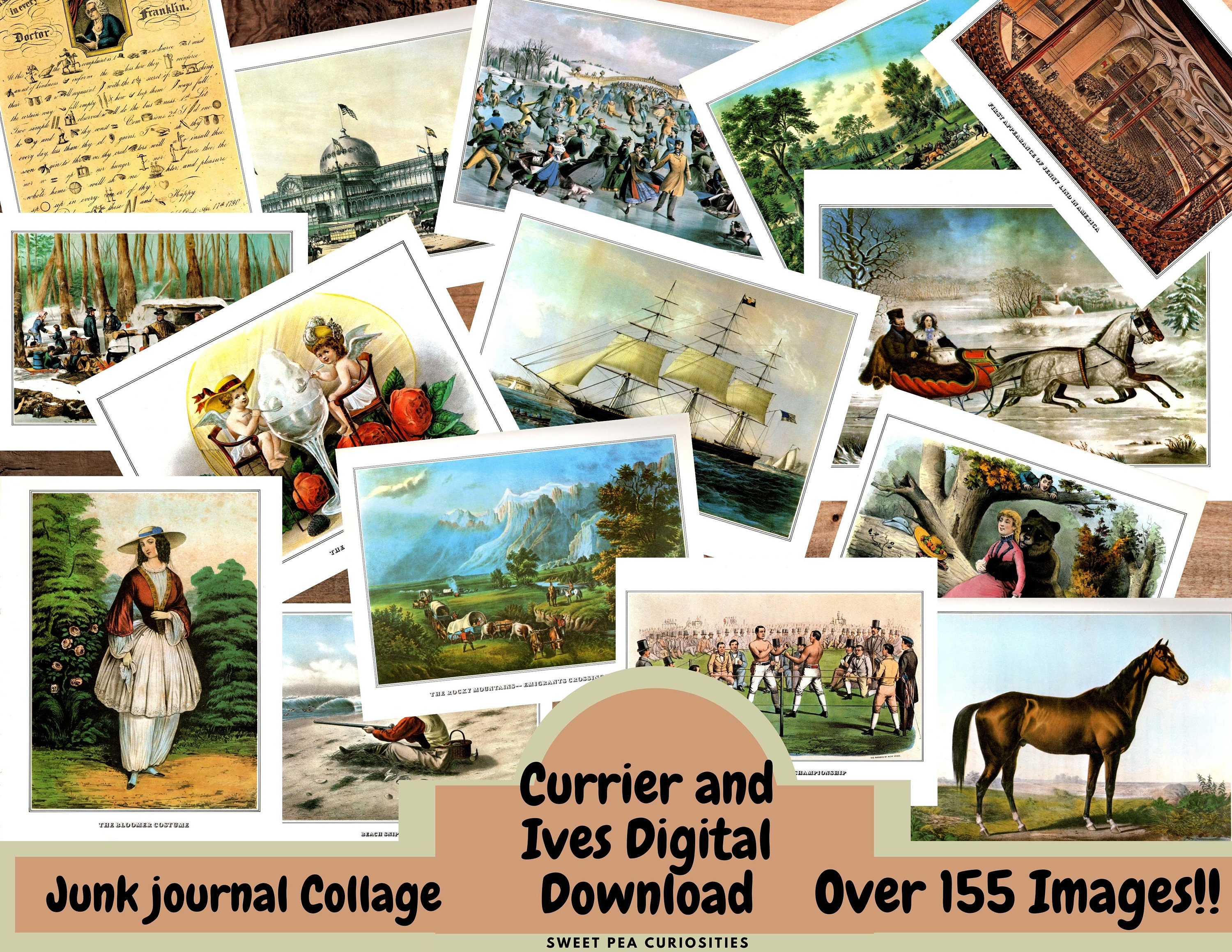 Junk Journal Kit Collage Paper Junk Journal Mixed Media | Etsy