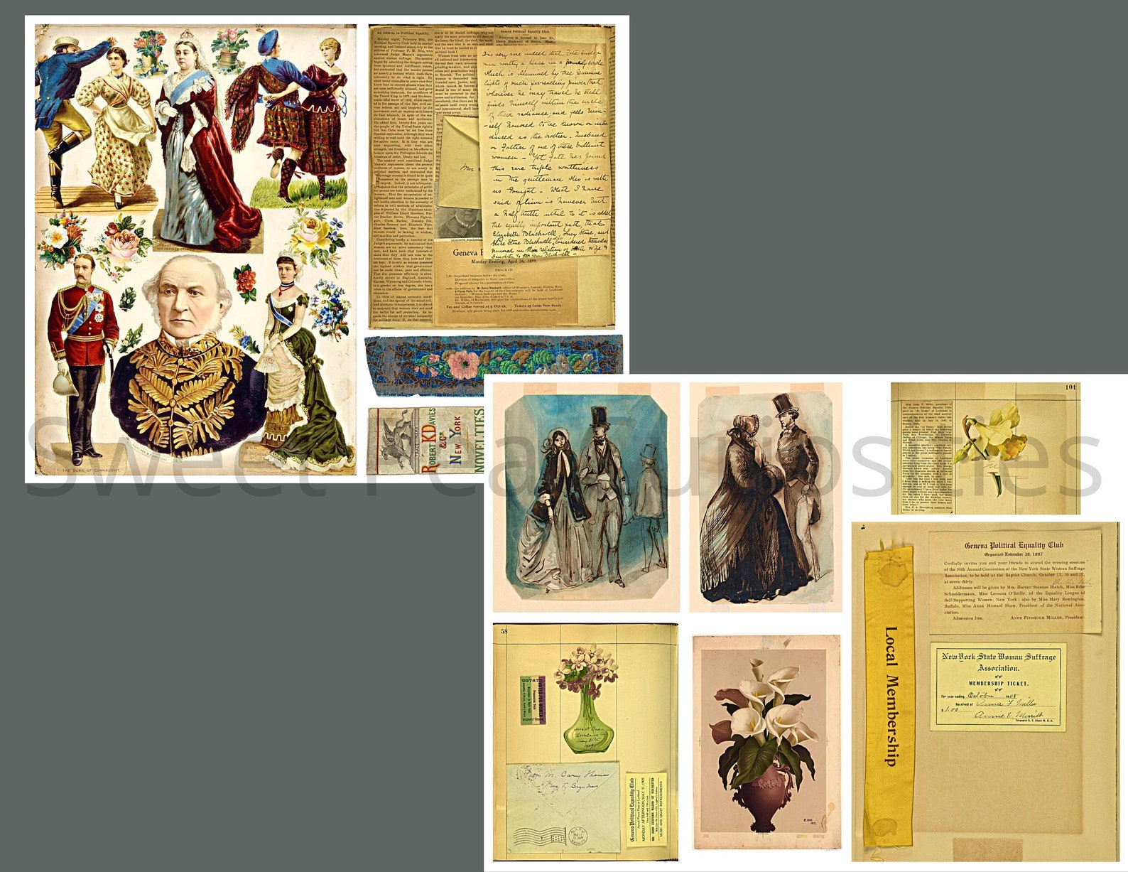 Ephemera Junk Journal Digital Download Printable Junk - Etsy