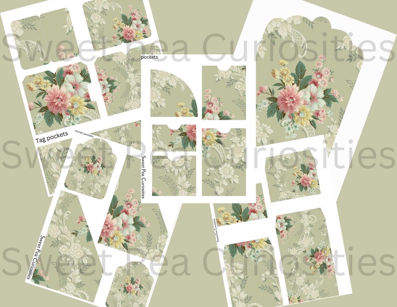 Junk Journal Ephemera Printable Digital Download Vintage - Etsy