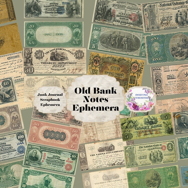 Bank Notes - Etsy