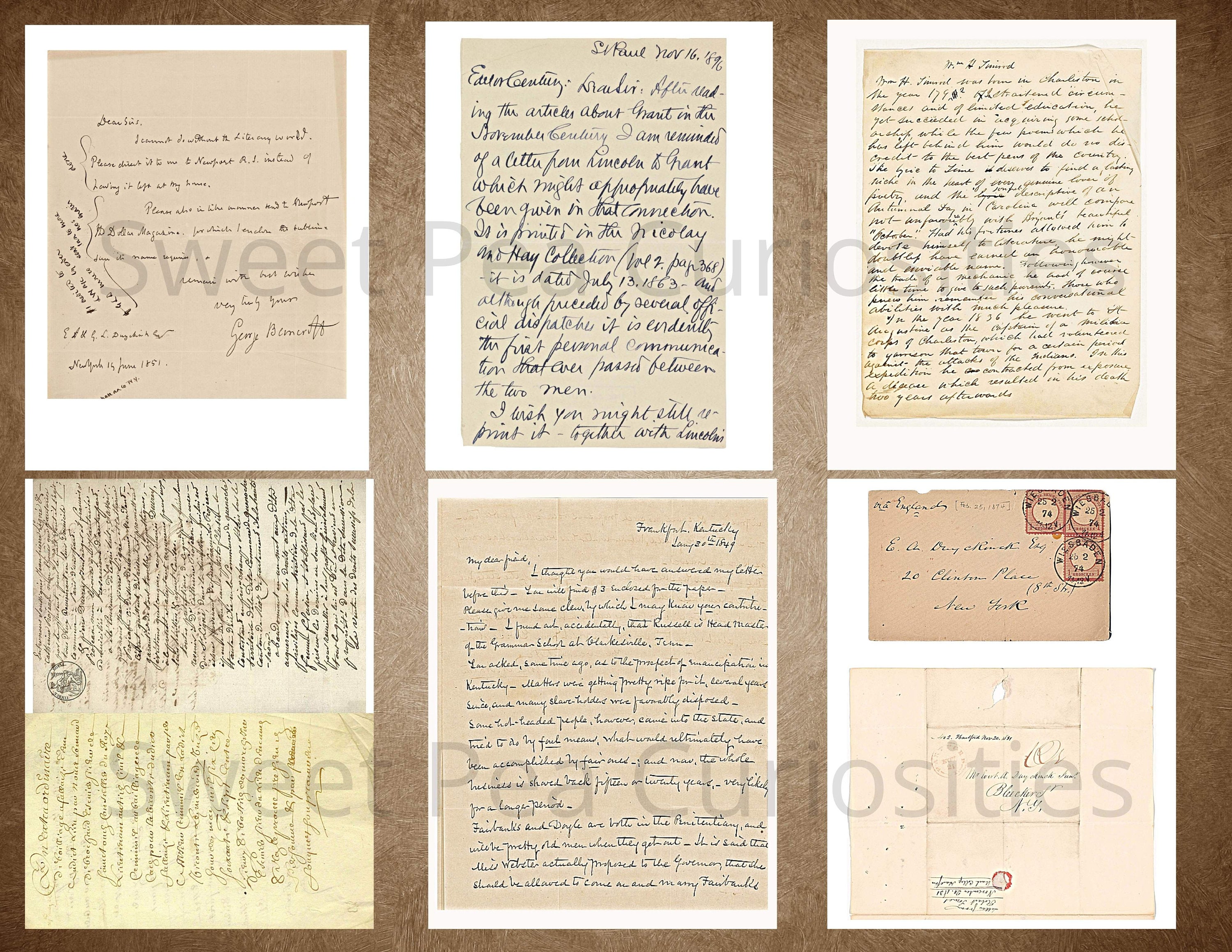 84 Vintage, Letters, Telegrams, Junk Journal Ephemera, Junk Journals ...
