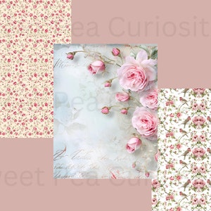 Shabby Chic, Tall Slim, Junk Journal Kit, Digital, Download, Printable ...