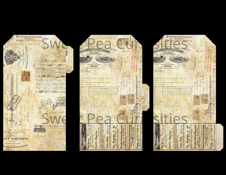 File Folder Tags Digital Download Printable Junk Journal - Etsy