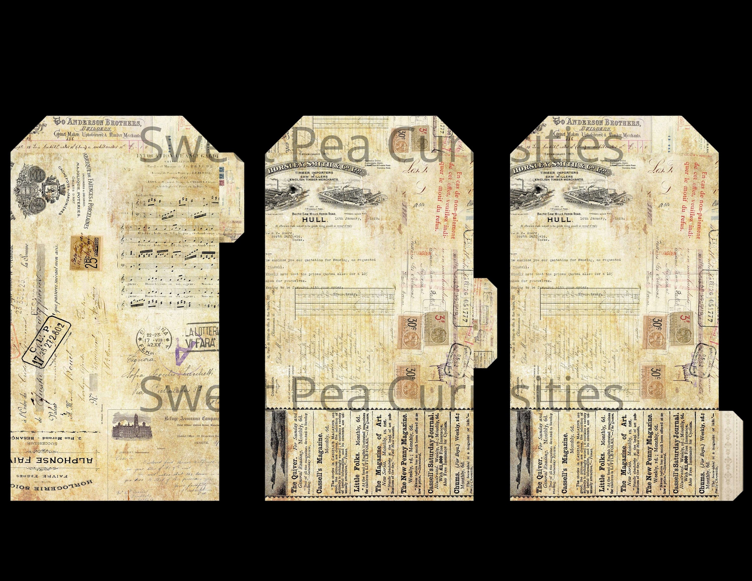 File Folder Tags Digital Download Printable Junk Journal - Etsy