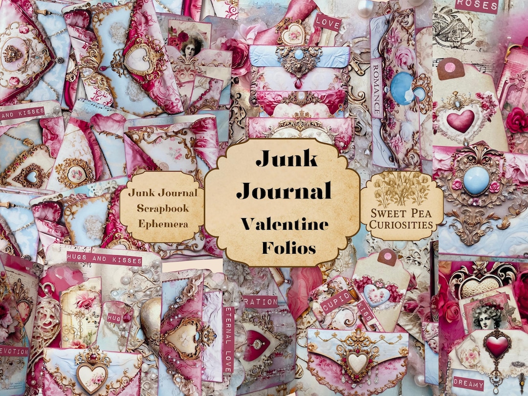 Valentine Folio, Paper, File Folders, Pockets, Kit, Digital, Download ...