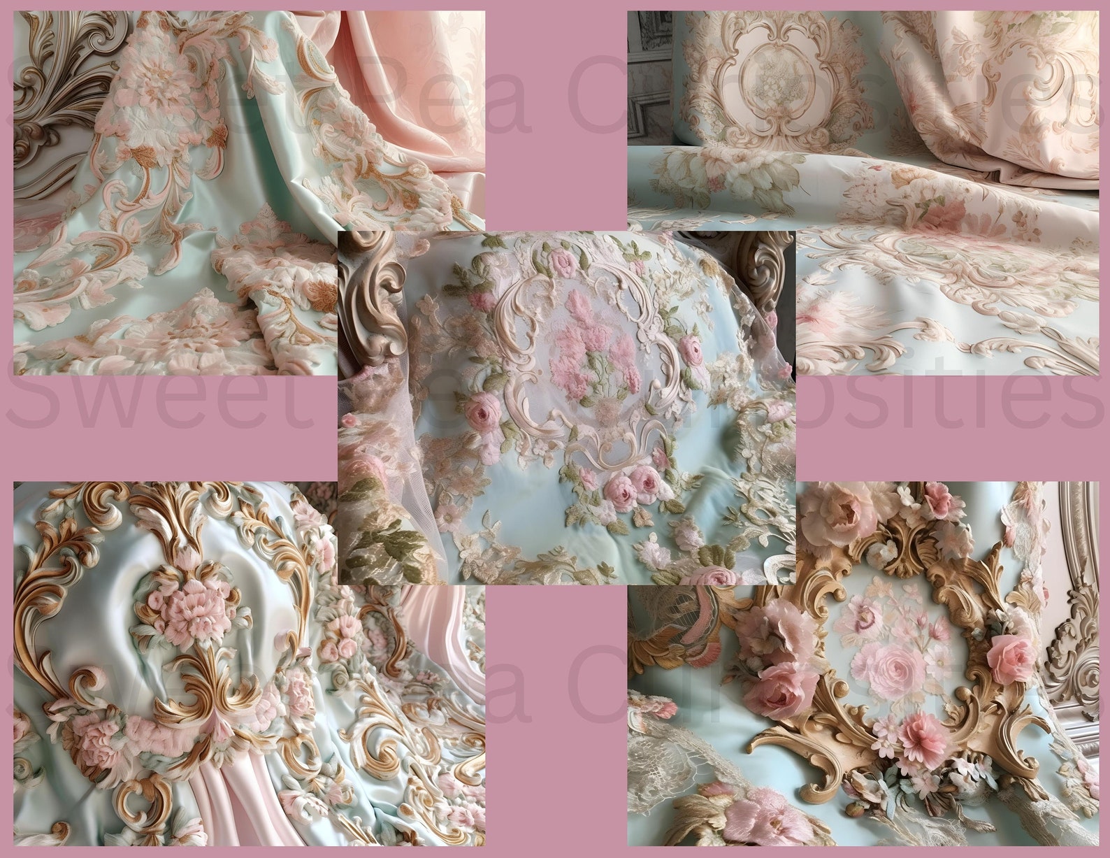 Rococo, Printable, Download, Digital, Junk Journal, Supplies, Shabby ...