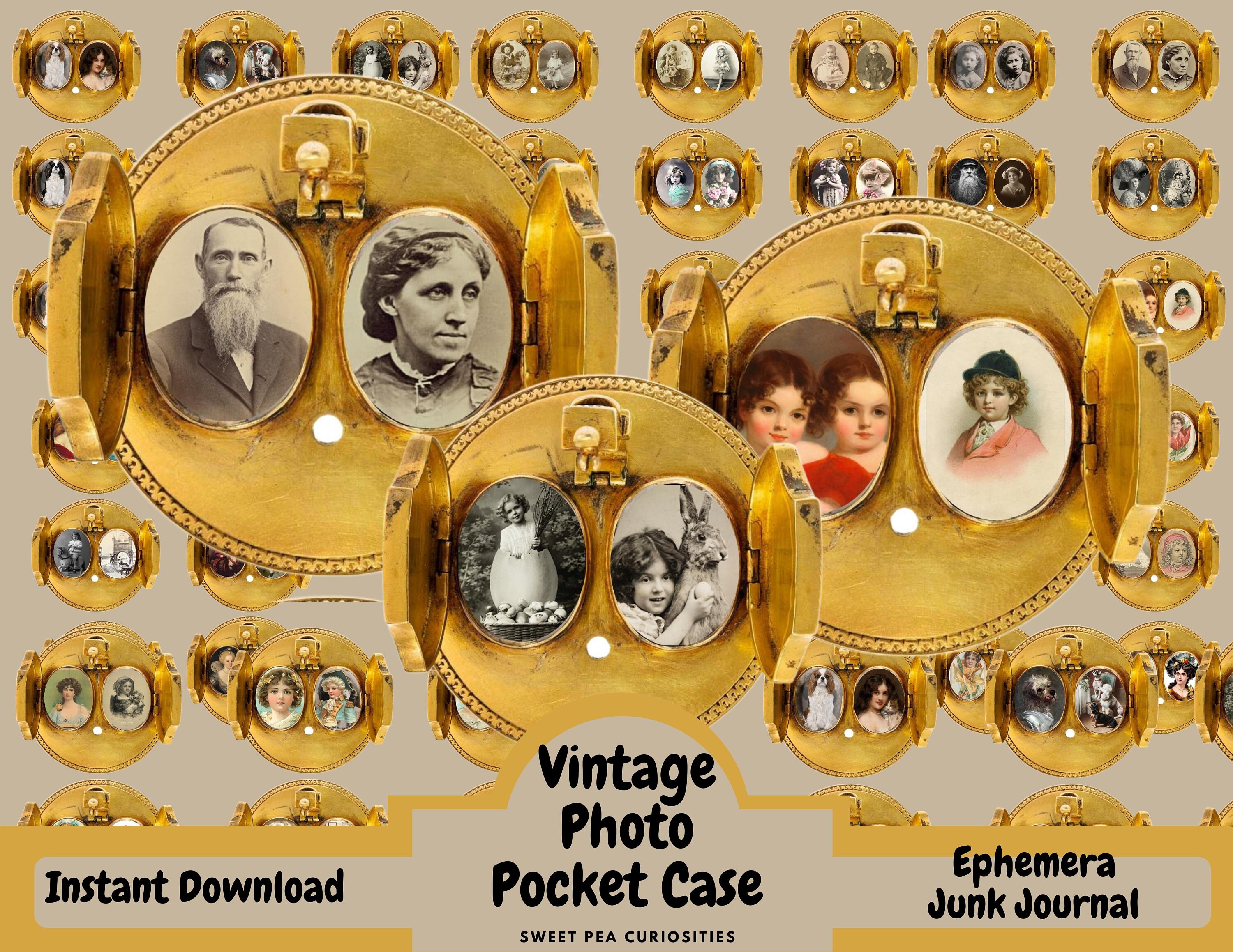 Vintage Photo Cases Gold Digital Download Printable - Etsy