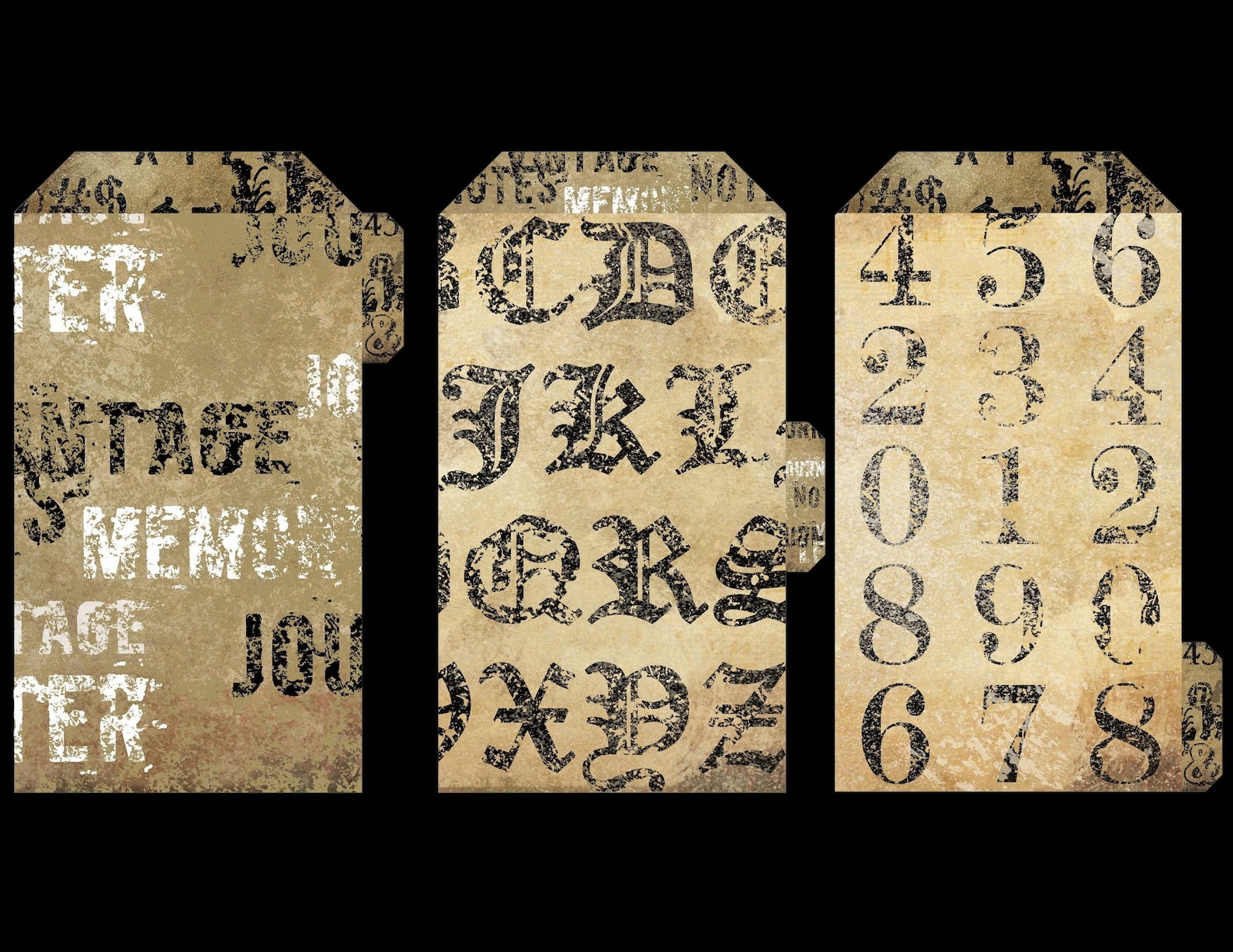 File Folder Tags Digital Download Printable Junk Journal - Etsy