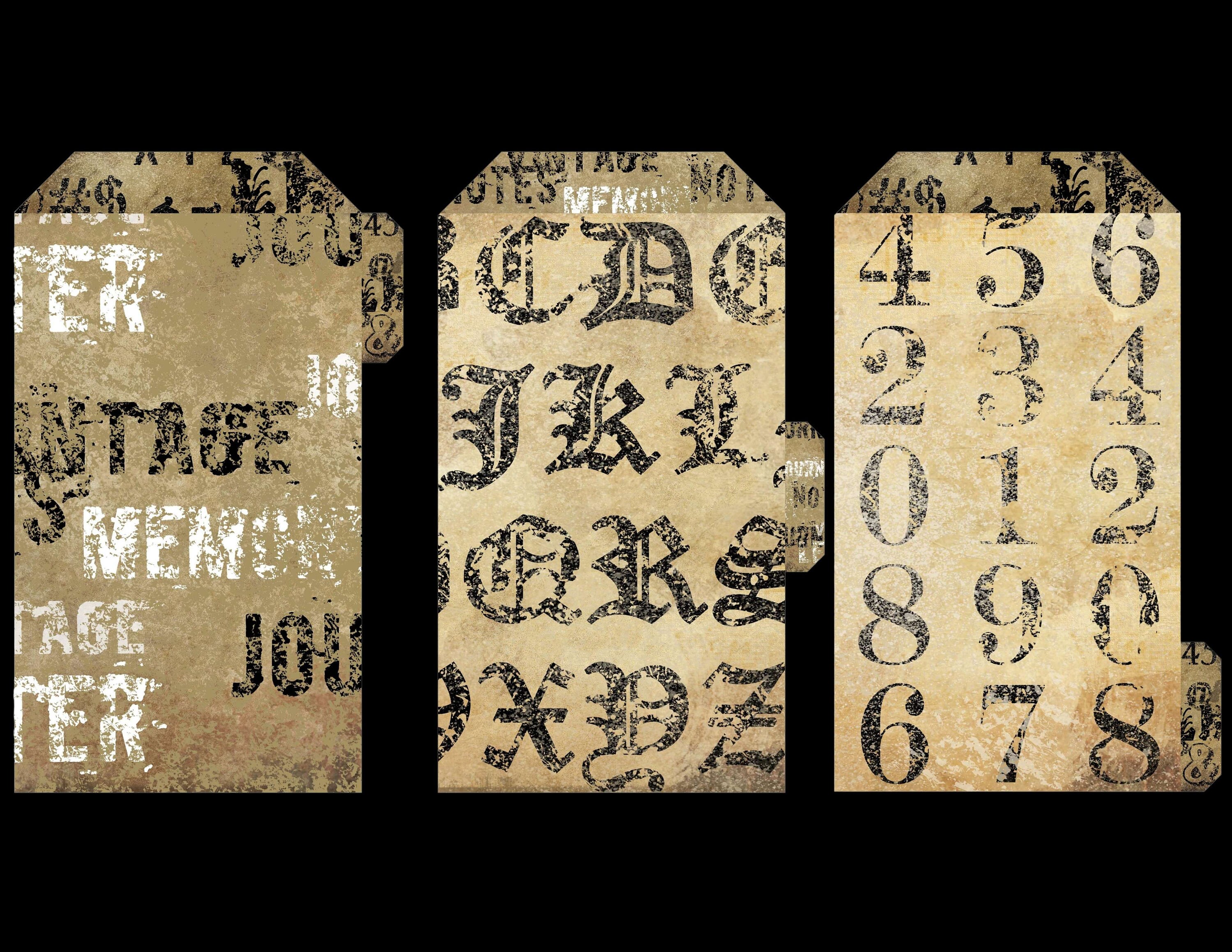 File Folder Tags Digital Download Printable Junk Journal - Etsy